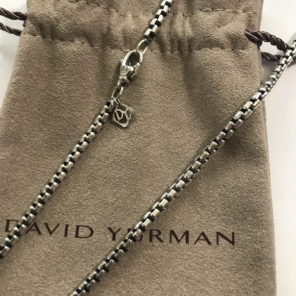 Jewelry | David Yurman Box Chain Necklace 27mm 22 Long | Poshmark